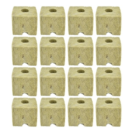 Loewten 16pcs Grow Block Soilless Rock Wool Cutting Seedling Block For ...