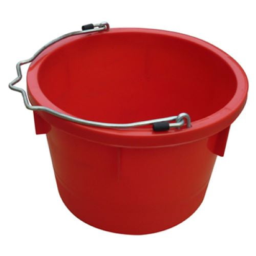Tru-Guard MR8QP/UB-RED 8 Quart Red Resin Utility Bucket - Quantity of 3 ...