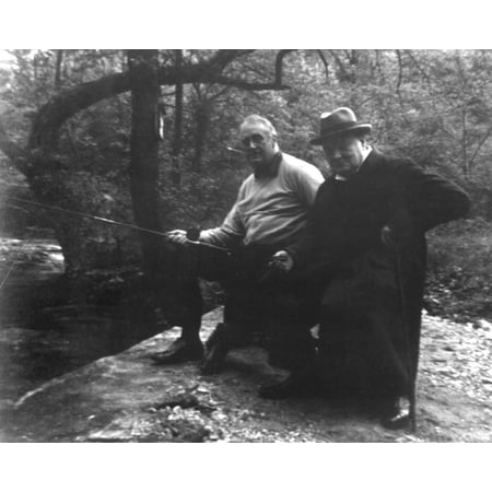 Franklin Roosevelt And Winston Churchill Fishing At 'Shangri-La ...