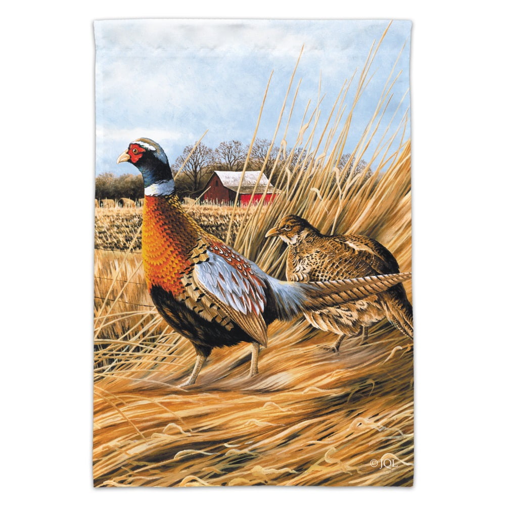 Pheasants on the Farm Garden Yard Flag - Walmart.com
