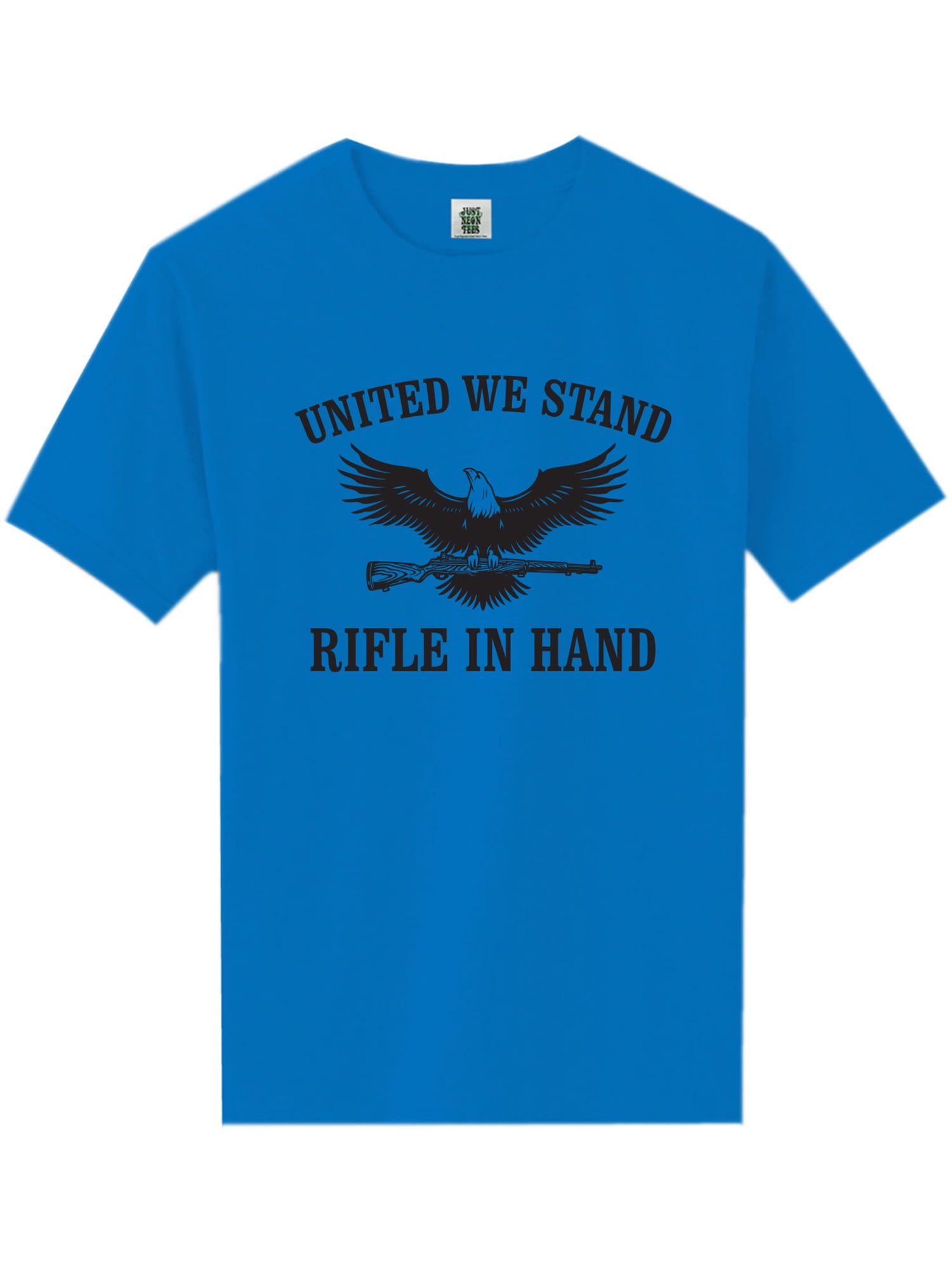 United We Stand Rifle In Hand Short Sleeve Neon Tee - Walmart.com