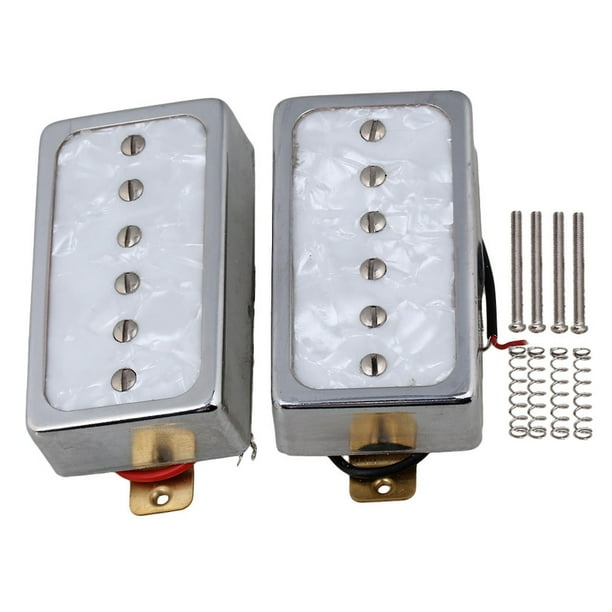52mm Pole Spacing Electric Guitar Bridge & Neck Pickups White Pearl ...