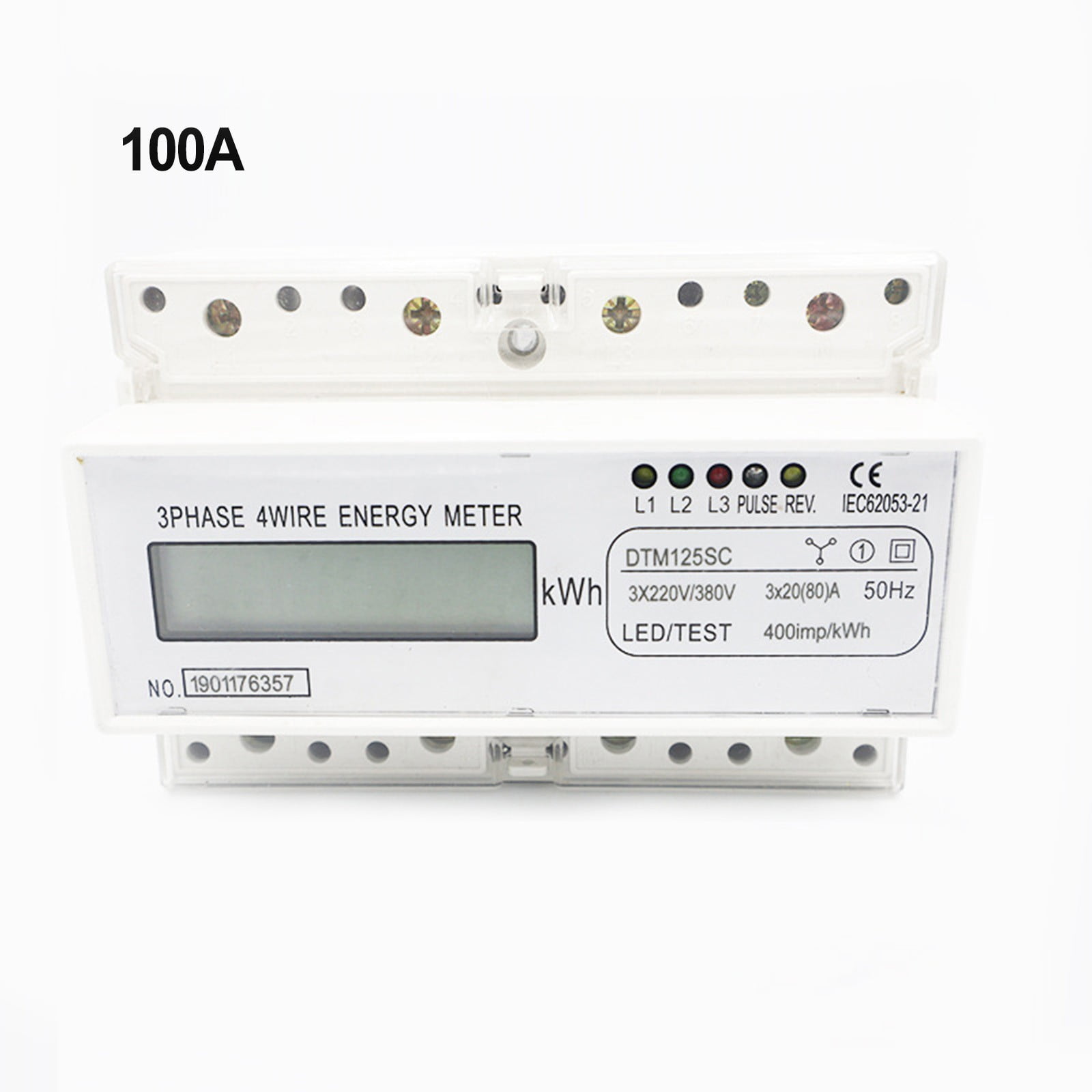 Digital Energy Meter Motorized 3 Phase 4 Wire Power Consumption ...