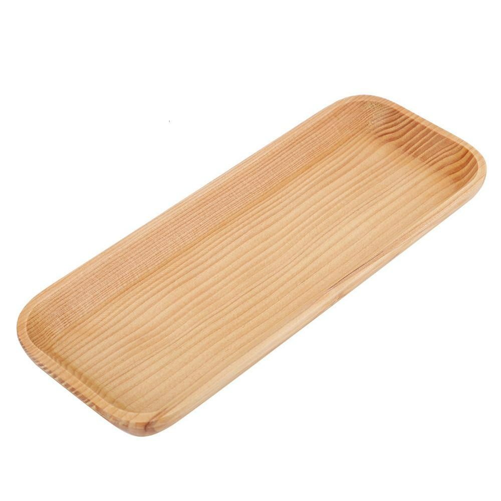 Mgaxyff Wooden Rectangle Sushi Serving Tray Plate Japanese Style ...