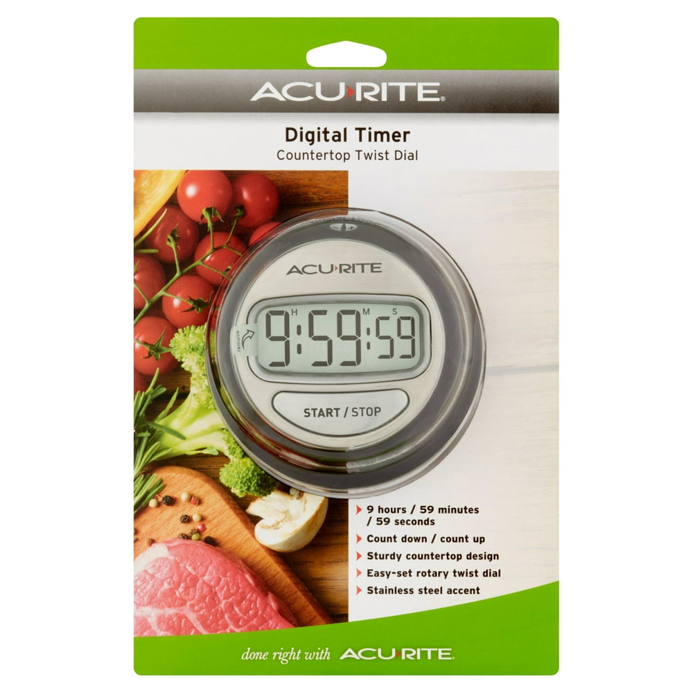 AcuRite Digital Countertop Twist Timer - Walmart.com - Walmart.com