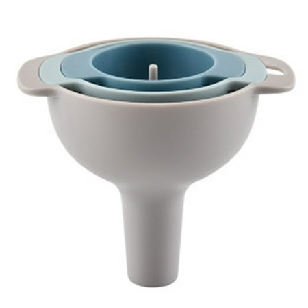 Kitchen Funnel Set Nested Funnels with Handle 4 Pack Food Grade Plastic ...