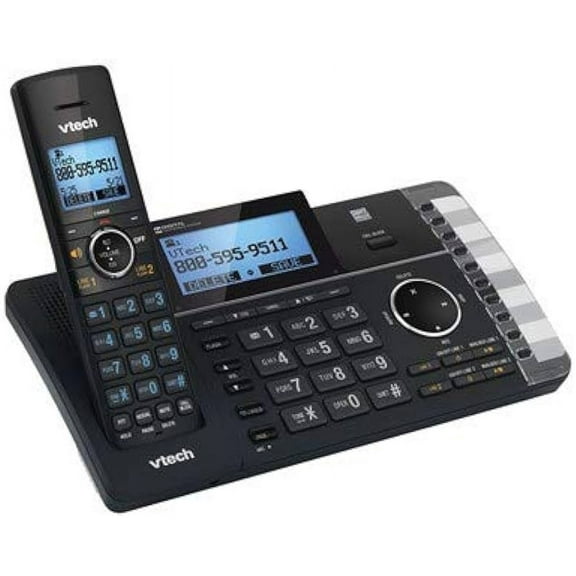 AT&T 2-Handset Cordless Phone with Bluetooth, Large Buttons, Call ...