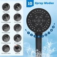 Certified all-metal 8 inch rain shower head combination, high pressure ...
