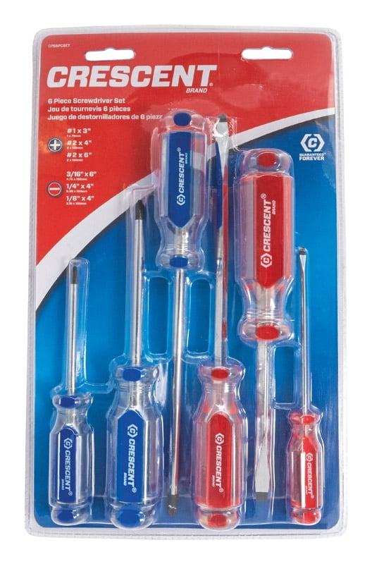 Crescent Assorted Screwdriver 6 pc. - Walmart.com