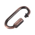 Uxcell 4mm Oval Shape Quick Link Screw Lock Chain Connector Red Bronze ...