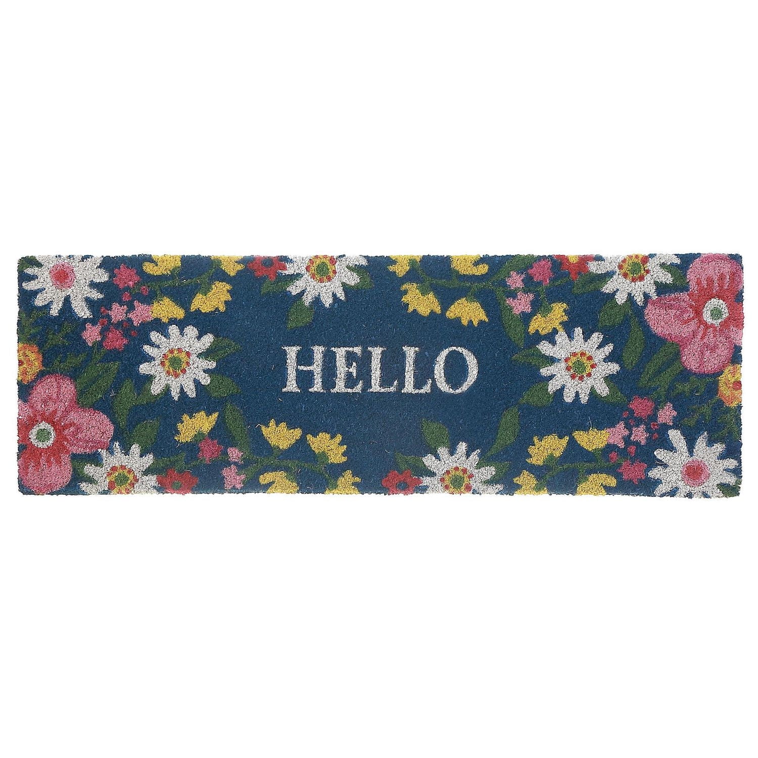 Click here for Ih Casadécor Coir Door Mat Floral Hello 10X30 30 X... prices
