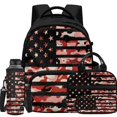 Bulopur American Flag Print Kids Backpack Set 4 Pcs Lightweight Kids ...