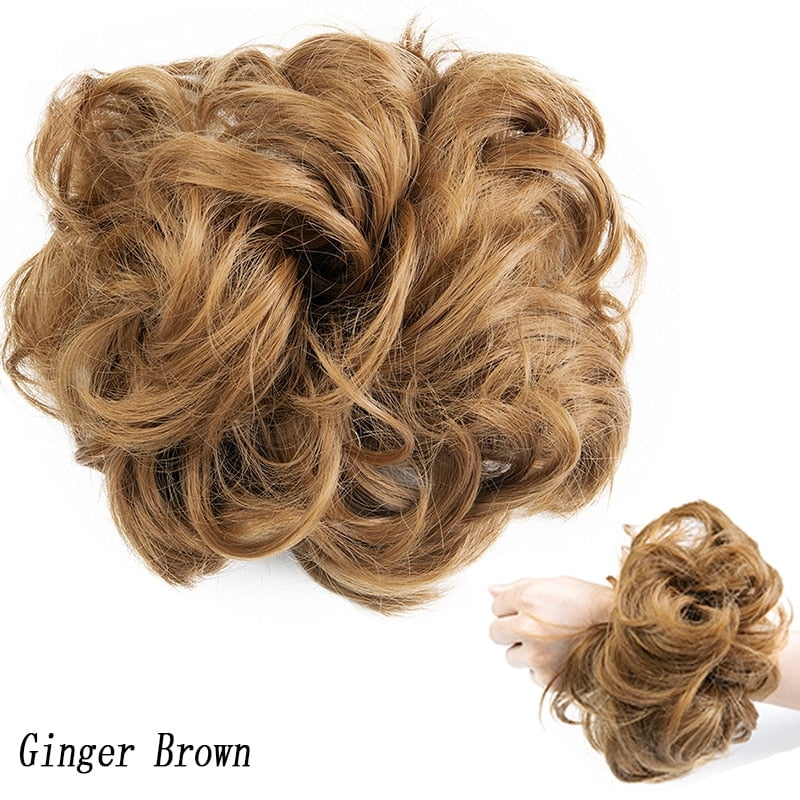 Messy Bun Hairpiece Extension Curly Hair Bun Scrunchie - Walmart.com