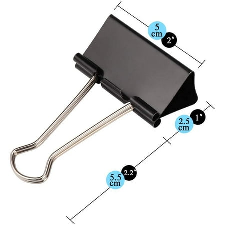 10 Pcs Extra Large Binder Clips 2 Inch Width for Office | Walmart Canada