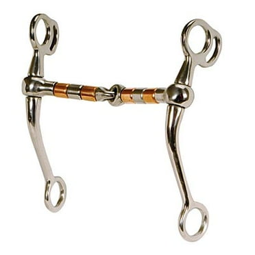 Horse Stainless Steel 5" Mouth D-Ring Comfort Snaffle Bit Copper Rollers 35312B - Walmart.com