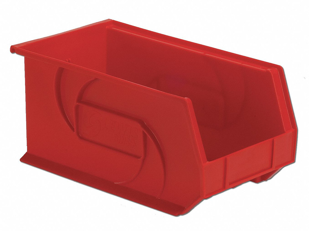 Lewisbins Hang and Stack Bin,Red,PP,7 in PB148-7 Red PB148-7 Red ZO ...