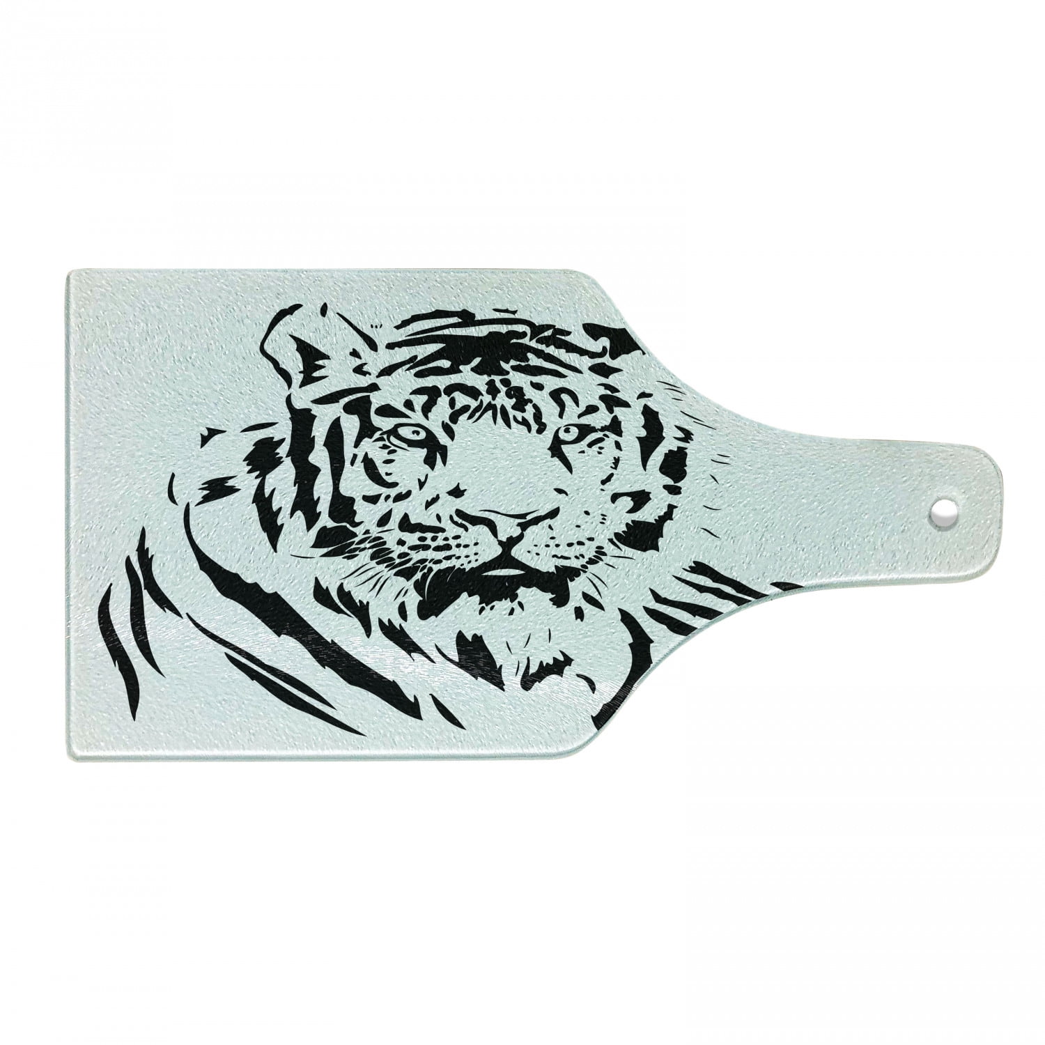 Tiger Cutting Board, Black Stripes of a Large Hunter Cat Nature Scenes ...