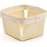 10 Pack 1-Pint Wooden Berry Baskets for Picking Fruit, Arts and Crafts ...