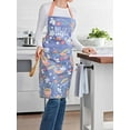 Mainstays Chef Kitchen Apron, 28" x 32" Coffee Cotton Bib Apron with ...