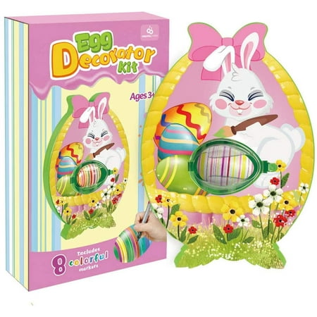 Easter Eggs Decorator Kit - Includes Bunny Egg Spinner Machine and 8 ...