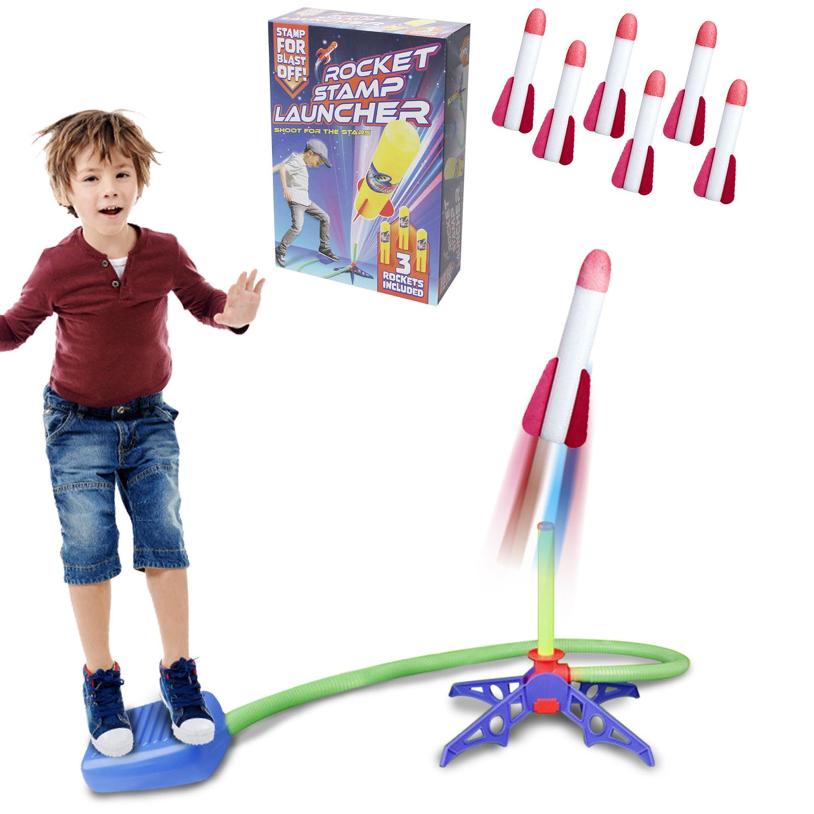 Aozowin Toy Rocket Launchers forKids Outdoor Toys forKids Outdoor Air ...