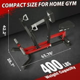 syedee Adjustable Seated Row Machine, Plate Loaded, Independent ...