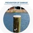 Wooden Stake Protection Pcs Piling Caps for Docks Replacement Pvc White ...