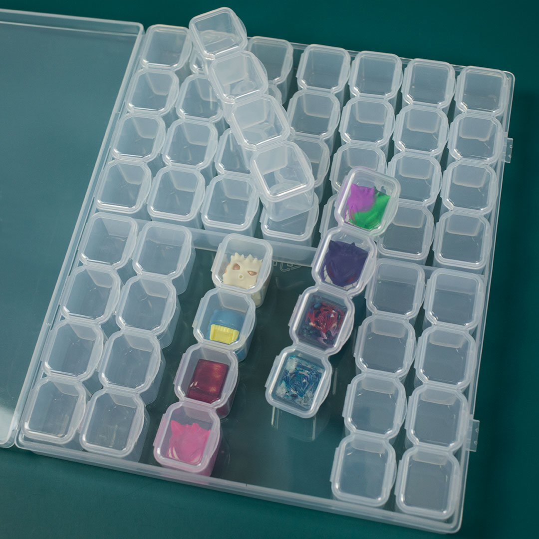 Artisan Keycap Storage Box - 56 Keycaps - Walmart.com