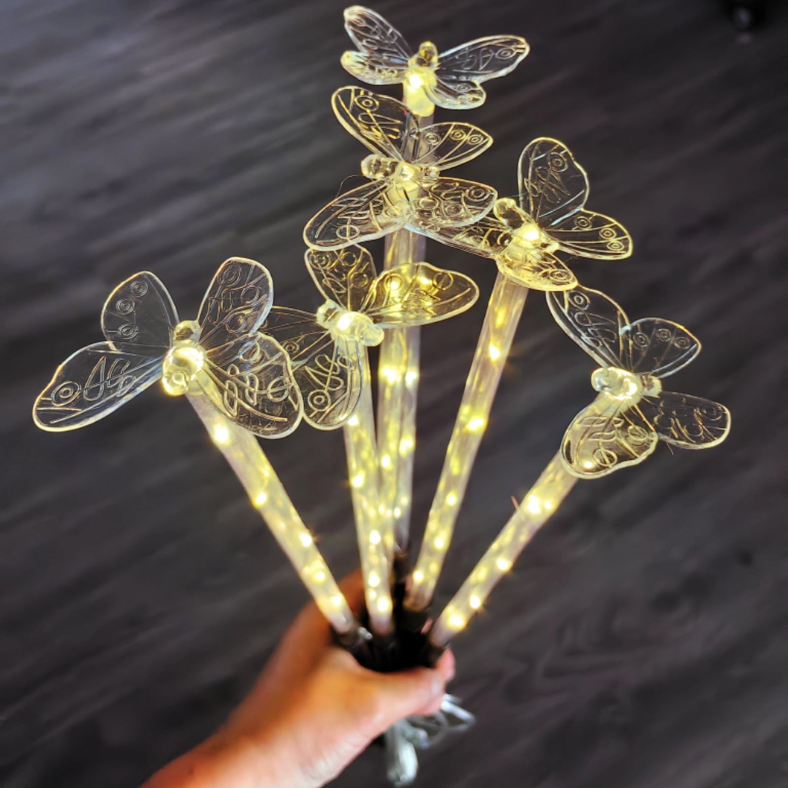Anvazise Butterfly Solar Lamp Creative Shape Waterproof Soft Lighting ...