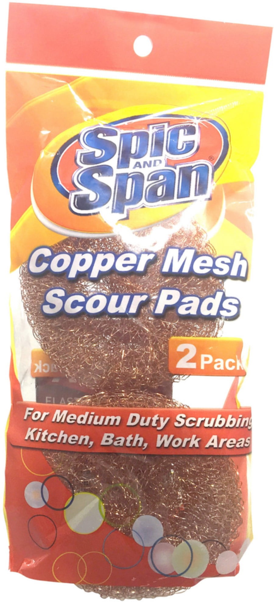 Spic And Span Copper Mesh Scour Pads 2 ea - Walmart.com