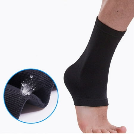 Ankle Foot Support Pad Brace Guard Sock Sleeve Protector MMA Strap Pain ...