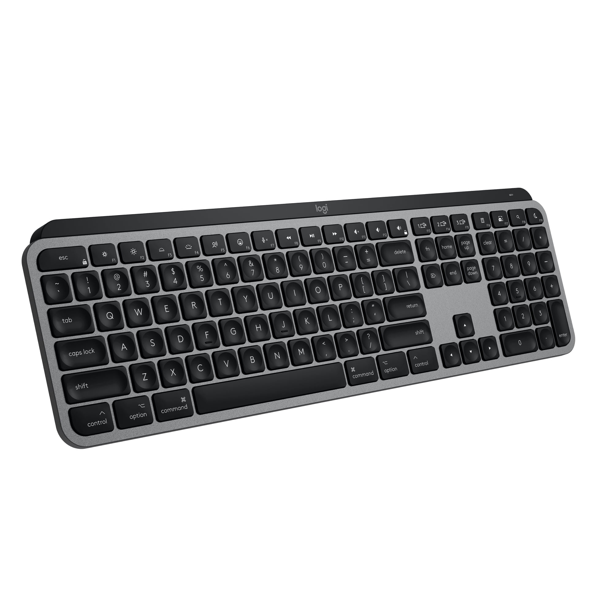 Logitech MX Keys S for Mac  Wireless Keyboard  Fluid  Precise Laptop-Like Typing  Programmable Keys  Backlit  Bluetooth USB C Rechargeable for.