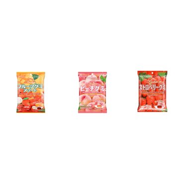Kasugai Gummy Candy Assorted Flavor Pack 1 Plus NineChef Coffee Spoon ...