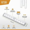 VyanLight Motion Activated LED Lights, 10 LED, Battery Powered ...