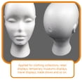 RENACLIPY White Wig Display Stand Foam Mannequin Head for Storage and ...