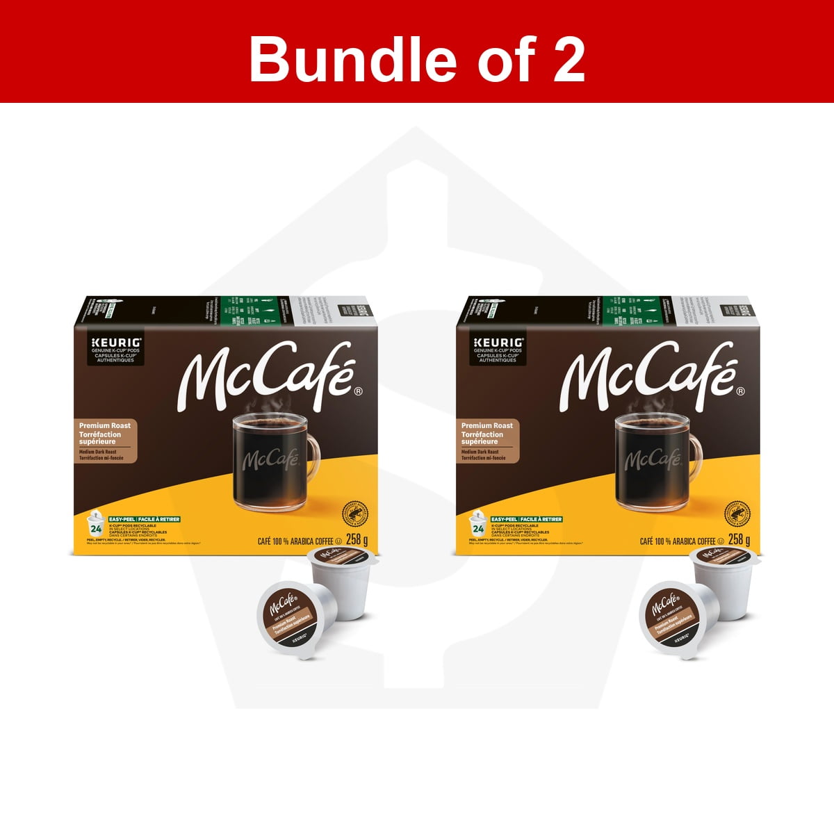 Click here for Bundle Of 2 - Mccafe Premium Roast K-Cup Pods Coff... prices