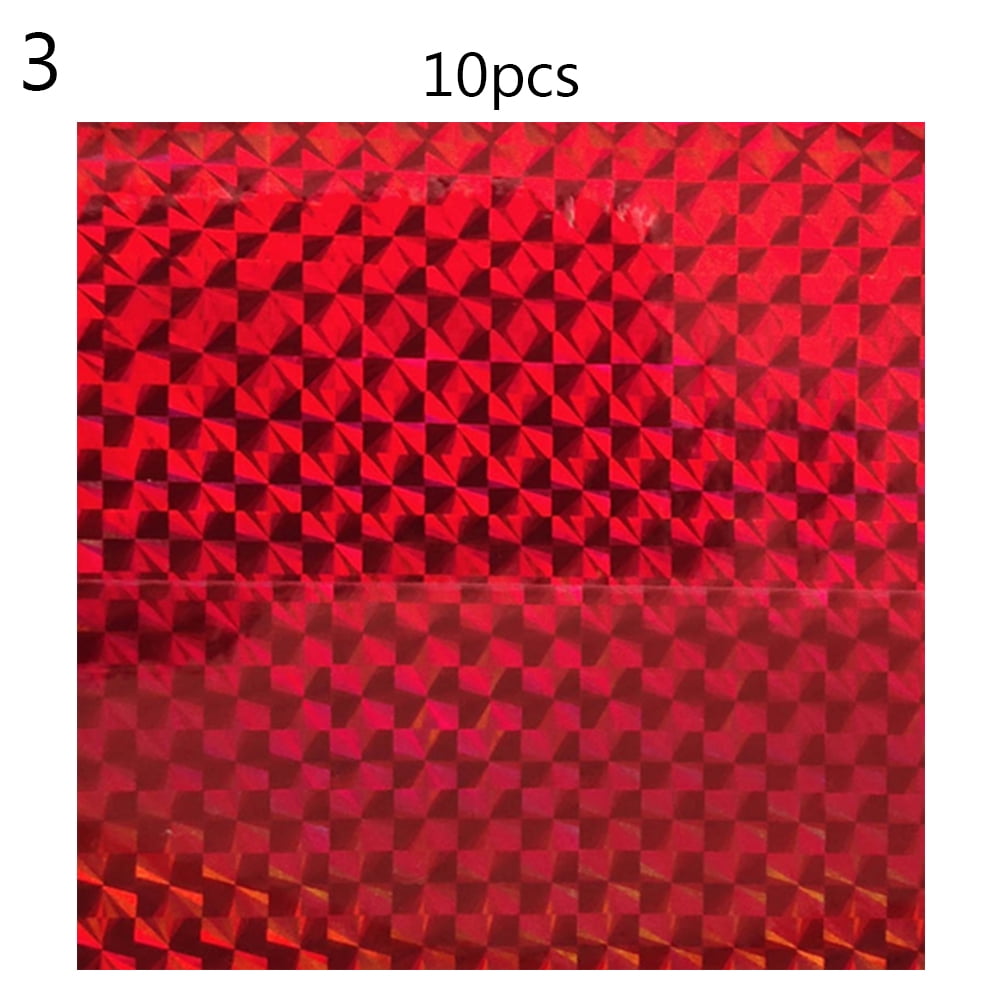 Fishing Lures Sticker Adhesive Fish Scales Lure Tape, 10Pcs 3D ...