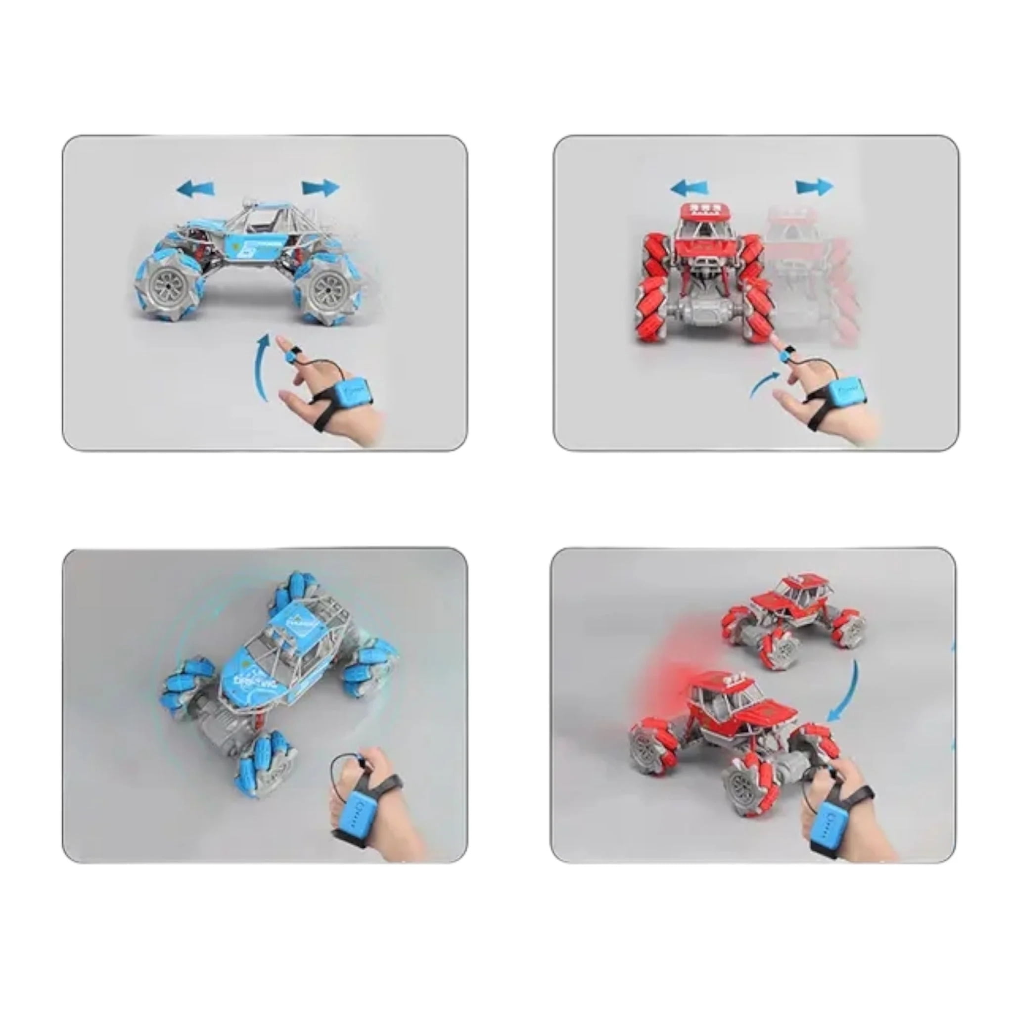 Climbing Stunt R/C Car With Twister Remote Control 1:20 Scale Red/Blue ...