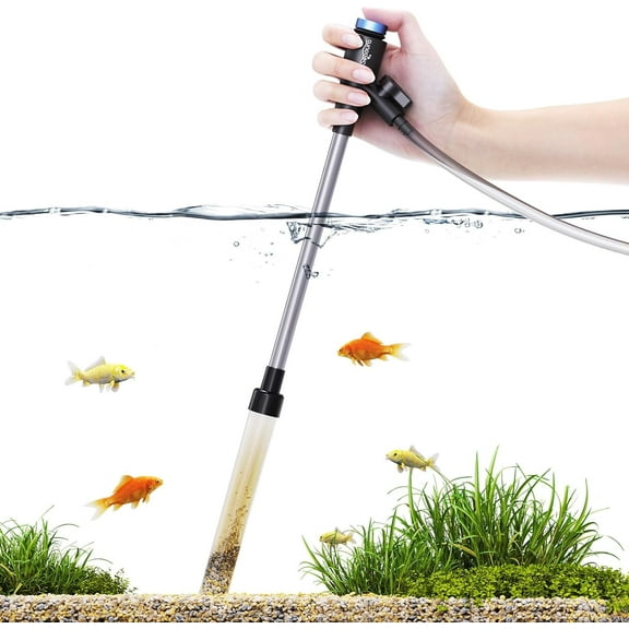 Gravel Vacuum for Aquarium, Fish Tank Cleaner Kit, Mini Manual Fishtank ...