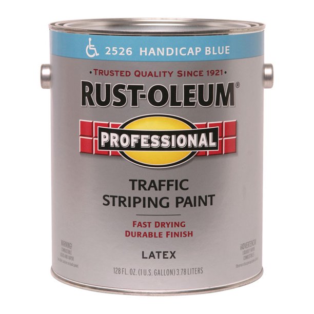 Rust-Oleum Professsional Handicap Blue One Step Paint 1 gal. - Walmart ...