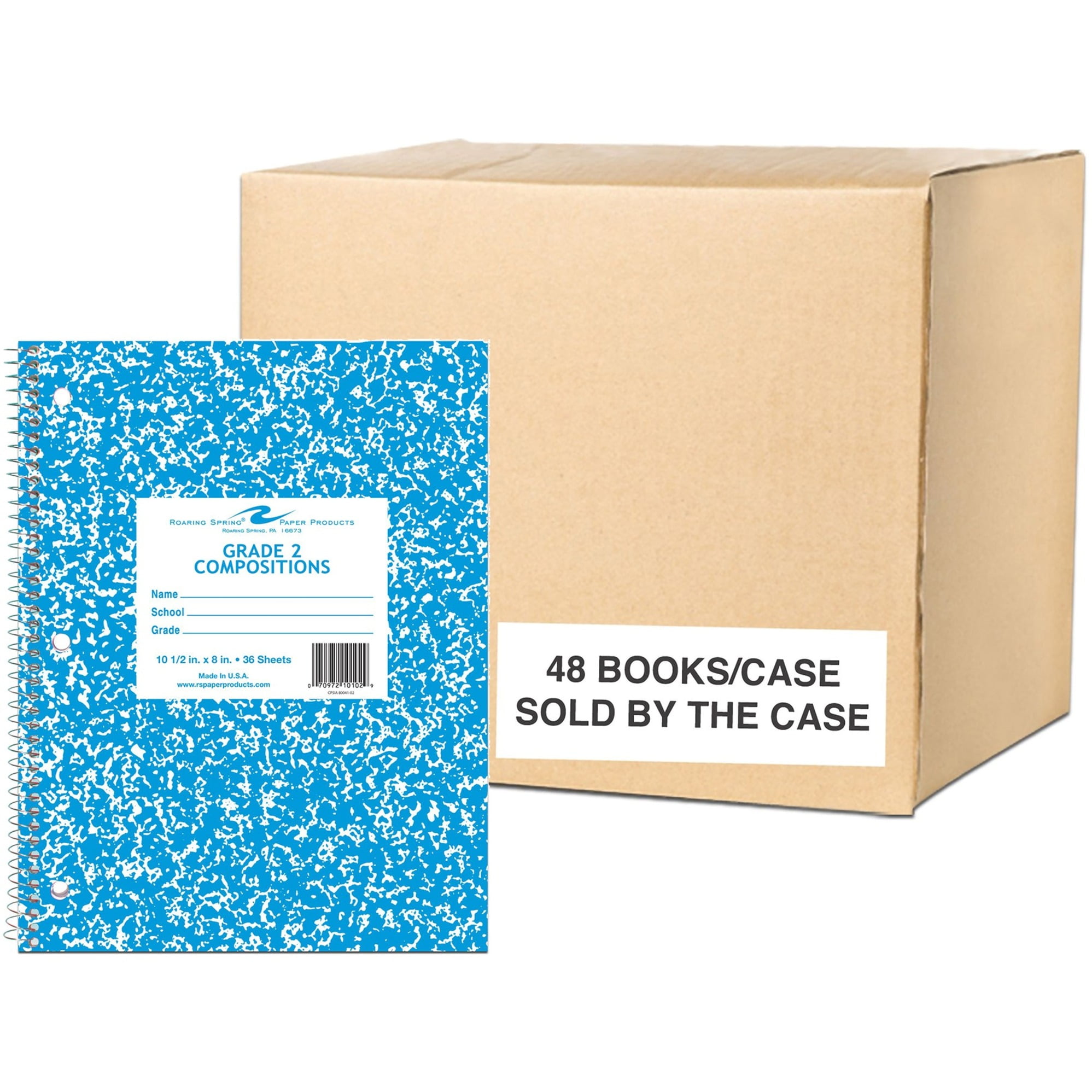 Roaring Spring Ruled Marble Spiral Composition Book - Walmart.com