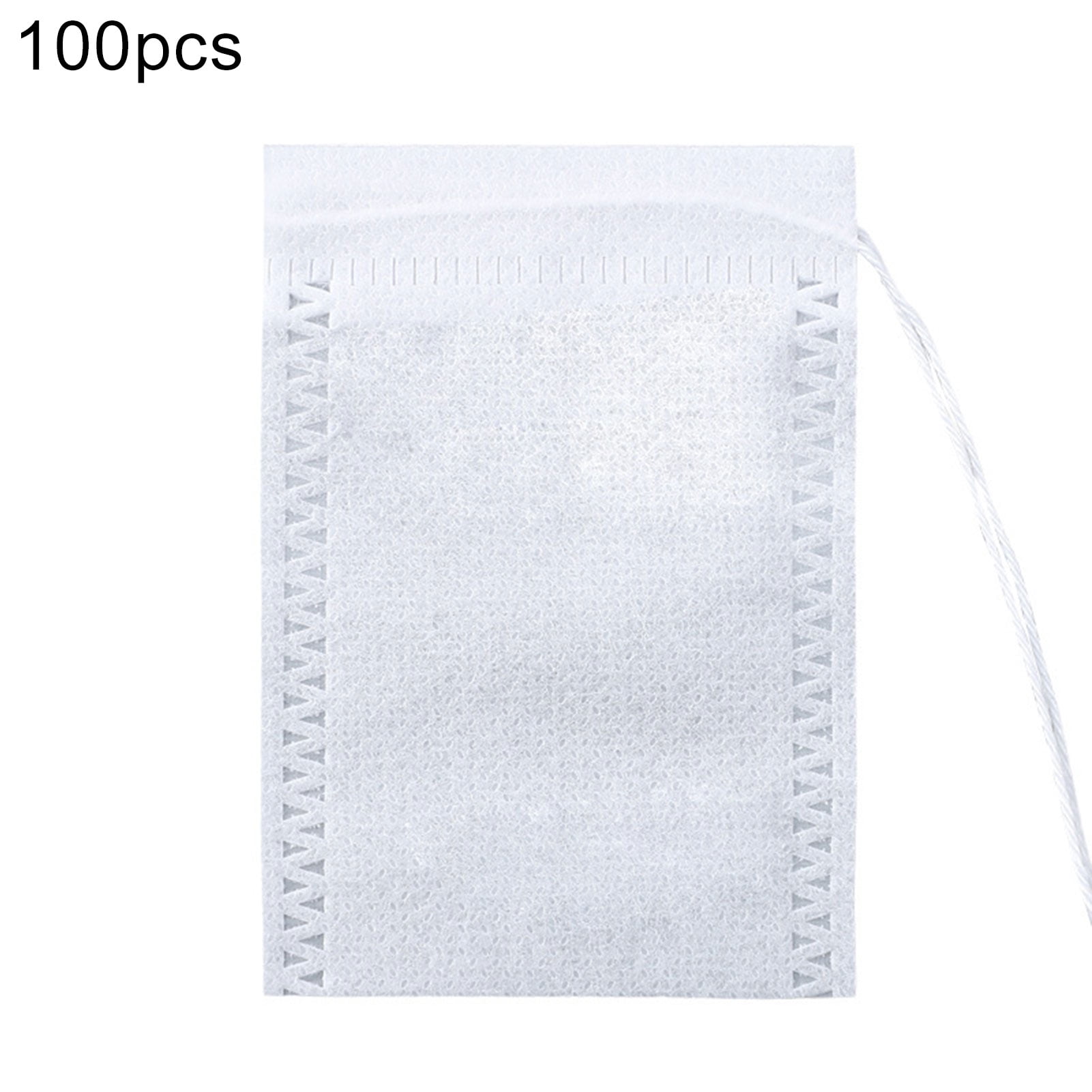 Farfi 100Pcs Disposable Drawstring Tea Bag Mesh Filter Herb Storage ...