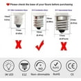 LIDUI-E12 Led Light Bulb 4W Equivalent 40W C7 Replacement Bulbs Clear ...