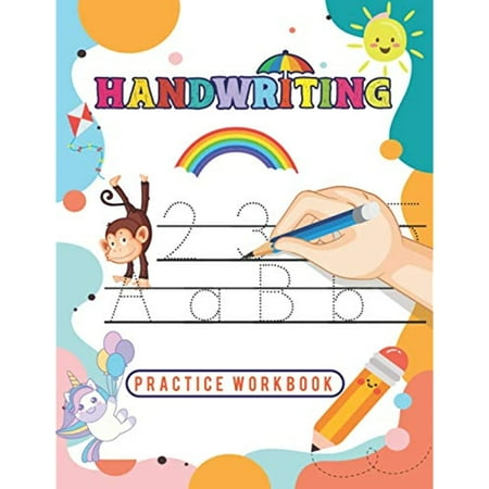 Handwriting practice workbook: Alphabet & Number handwriting practice ...