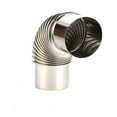 Stainless Steel 90 Degree Elbow Chimney Liner Bend for Wood Stoves and ...
