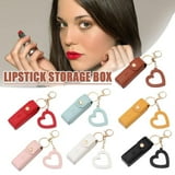 Women's Lipstick Holder Key Chain Portable Lip Gloss Balm Case Bag ...