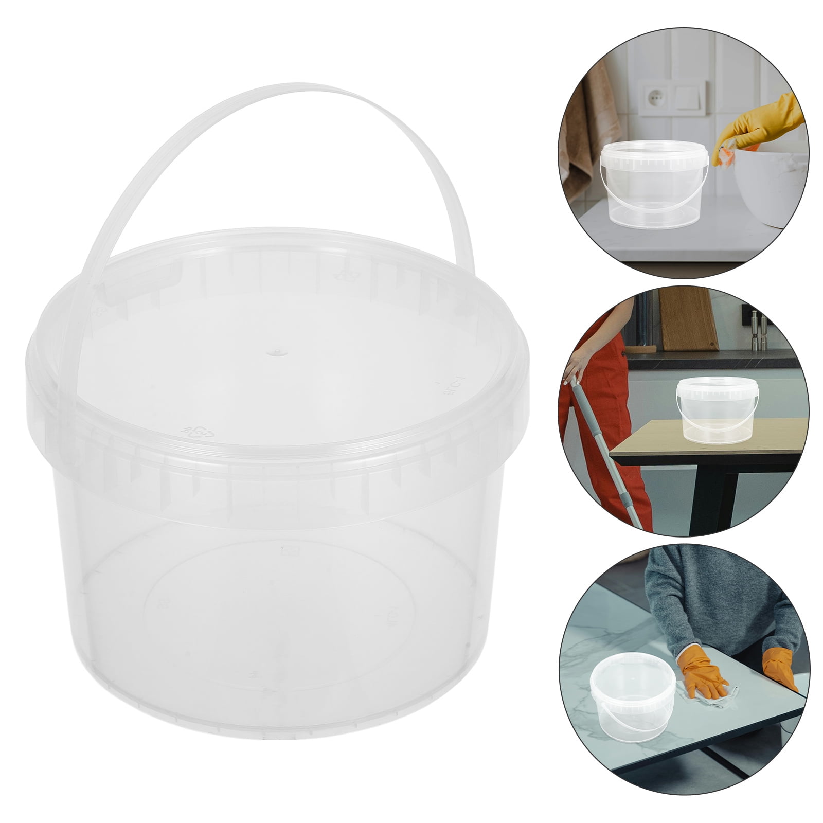 Click here for Minkissy Small Pails Buckets Transparent Plastic S... prices