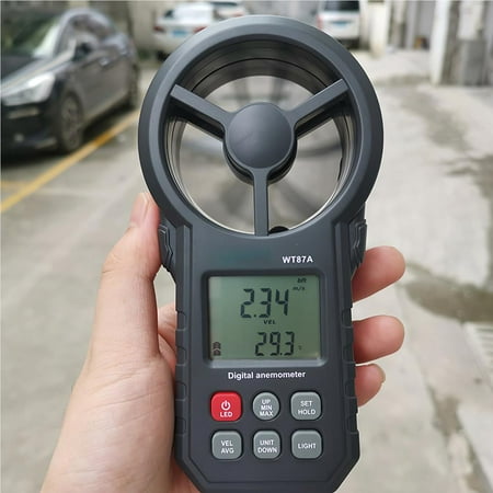 Portable Handheld Digital Anemometer Wind Speed Tester meter anemometer ...