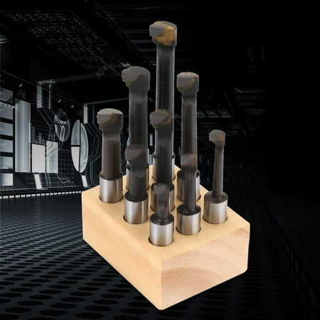 Boring Bar Set Boring Bar Round Shank Boring Bar Boring Bar 1/2" 9pcs ...