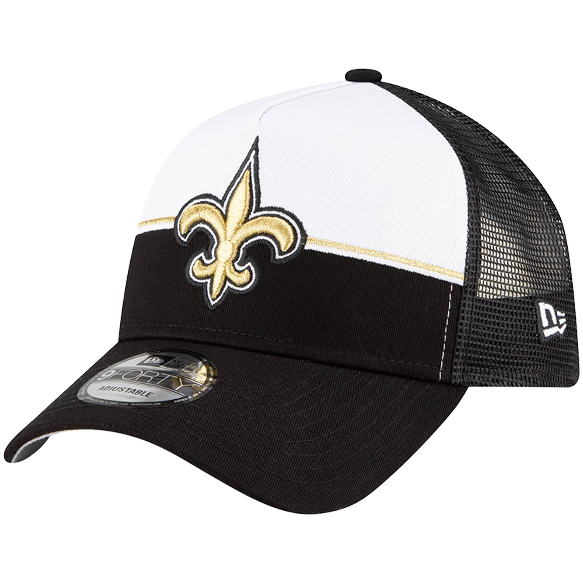 New Orleans Saints New Era Retro Trucker 9FORTY Snapback Hat - White ...